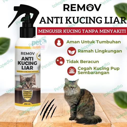 Jual REMOV Spray Anti Kucing Liar 250 ml Cegah Kucing Pup Sembarangan ...