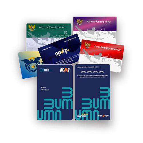 Jual CUSTOM ID CARD ( NAMETAG) PVC BUMN/PERUSAHAAN/KARTU KIS/BPJS ...