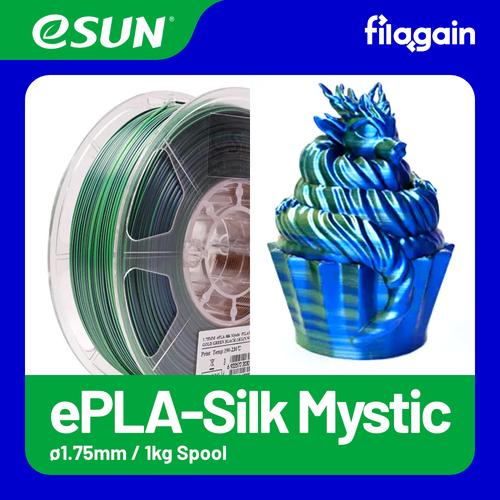 Jual eSUN ePLA-Silk Mystic / Triple Color / 1.75mm / 1kg / 3D Print Filamen - Copper/Purple/G ...