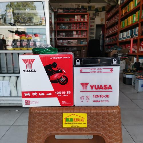 Jual Aki Sepeda Motor YUASA (12N10-3B 12V 10Ah) Thunder, P-200, PX 150 - Kab. Tangerang - CS ...