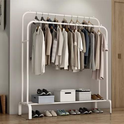 Jual Rak Gantungan Baju Minimalis Hanger Besi Lemari Standing Pakaian ...