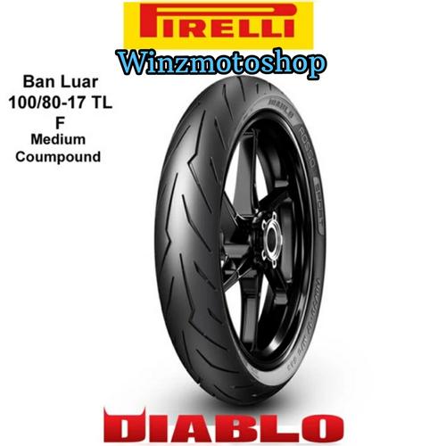 Jual Ban Firelli Pirelli Diablo Rosso Sport 100/80-17 TL Front - Kota ...