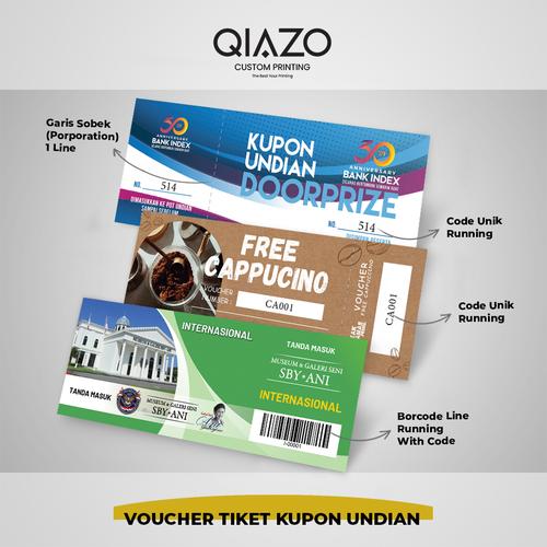Jual Cetak Gift Voucher Tiket Kupon Voucher Nomor Urut Running - 15x5,5 ...