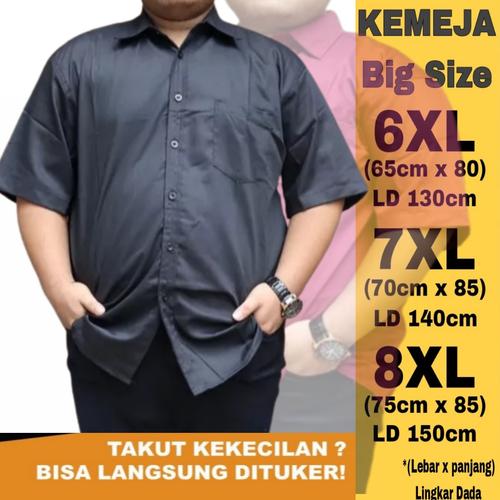 Promo Kemeja Jumbo Pria LD 140 Kemeja Pria Jumbo Kemeja Big Size Premium - Random Warna, 6XL ...