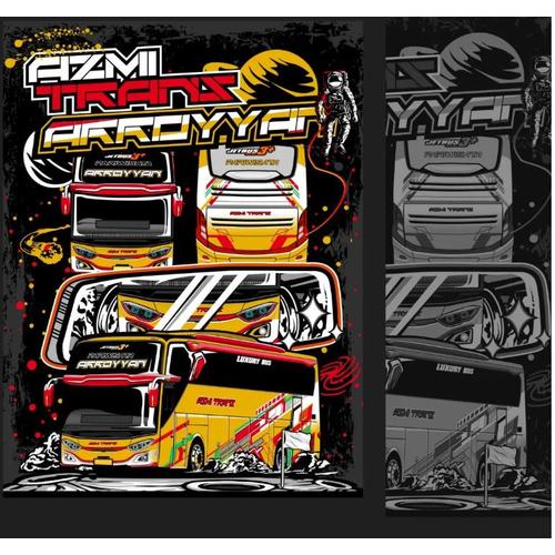 Jual Stiker Bus Mania Bus Artis Basuri Azzmi Trans Aroyan Laser Sticker ...