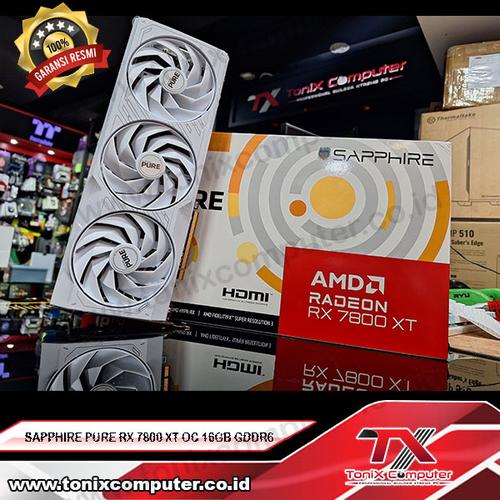 Promo SAPPHIRE PURE AMD Radeon RX 7800 XT OC 16GB GDDR6 | VGA Gaming RX ...