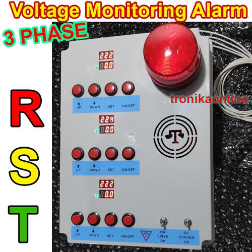 Jual Voltage Monitoring Alarm Listrik Tegangan Naik Turun Spaning 3 ...