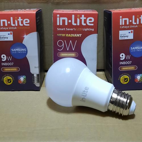 Jual LAMPU BULB LED 9W INB007 E27 SEMU 4000K INLITE - Kuning - Jakarta ...