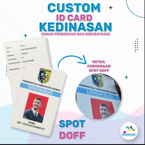 Jual Cetak Custom Print UV DESAIN ID CARD Name Tag KEDINASAN PPPK PNS - Spot Doff, PVC - Kota ...