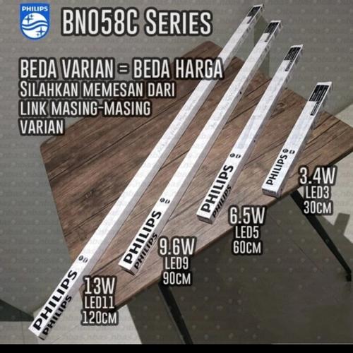 Jual philips led batten t5 TL5 BN058C 13 9 w 6 3 w 9.6 w 6.5 3.4 w ceiling - BN058C 3,4 W, SINAR ...