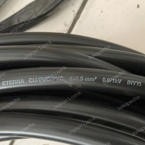Jual Kabel Listrik Kawat NYY 4x2.5 mm Eterna Hitam Ecer NYY 4 x 2.5 mm Pvc Tembaga - Kota ...