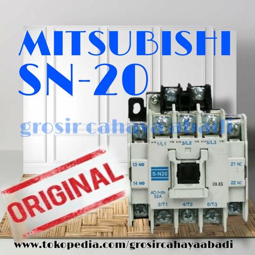 Jual kontaktor contactor mitsubishi s n20 sn20 sn 20 32A original coil ...