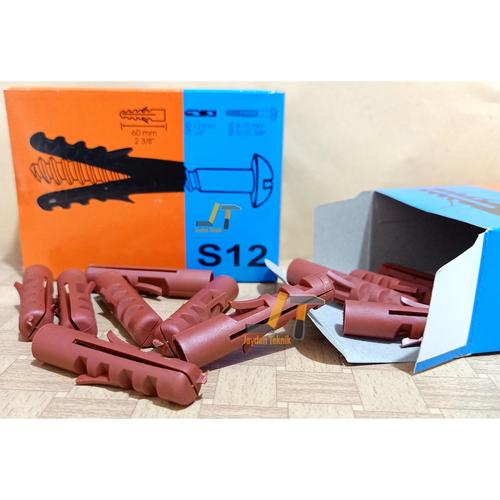 Jual fisher gypsum S12 isi 50 pcs / baut sekrup fisher S12 - Jakarta ...