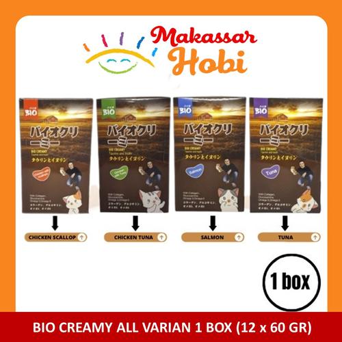 Jual Bio Creamy 1 Box 12 Pcs Snack Kucing Rasa Chicken Scallop Tuna ...