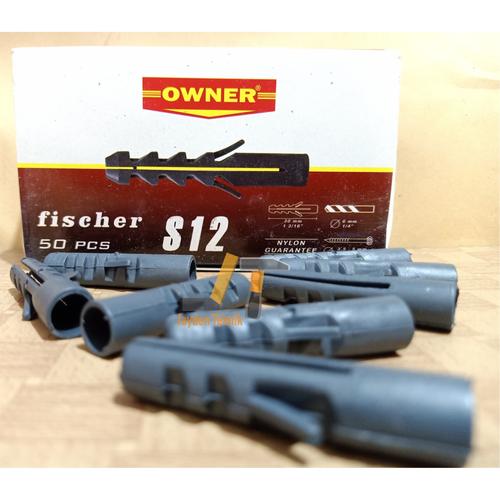Jual fisher gypsum S12 isi 50 pcs / baut sekrup fisher S12 owner ...