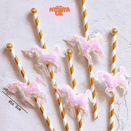 Jual CKA08 Topper Kue Kuda Carousel Glitter Dekorasi Kue Pesta Ulang ...