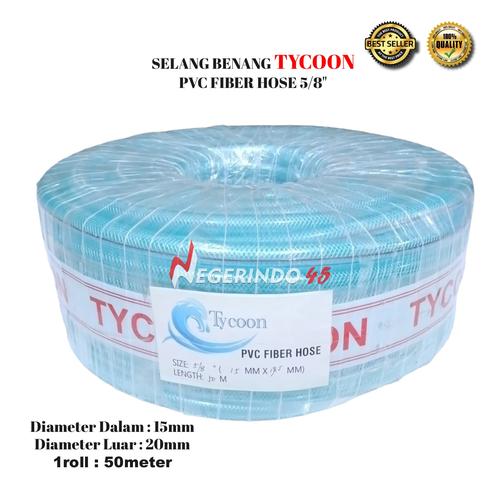 Jual SELANG BENANG 1/2" 5/8" 3/4" 1" 3/8" (PER ROLL) PVC FIBER HOSE - 5 ...