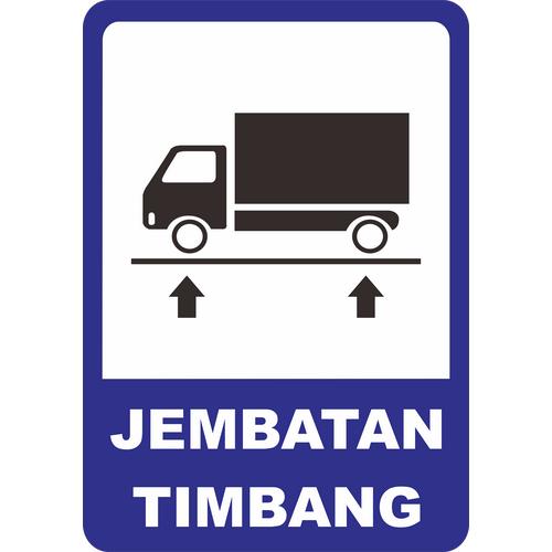 Jual Rambu Jembatan Timbang 40cm x 60cm, 35cm x 50 cm, Plat ACP 3mm ...
