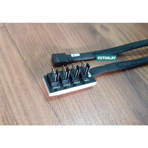Jual Konektor Fan Hub 4 Pin to 3/4 Pin 4 Port PC PWM Splitter Kipas CPU ...