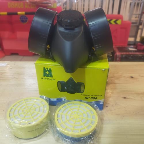 Jual BLUE EAGLE NP 306 DOUBLE + FILTER MASKER RESPIRATOR SAFETY ...