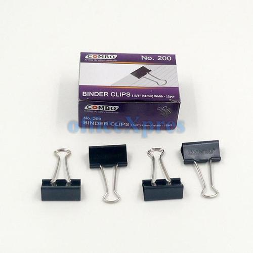 Jual Binder Clip / Klip Hitam / Klip Besar / Penjepit Kertas 200 Combo ...