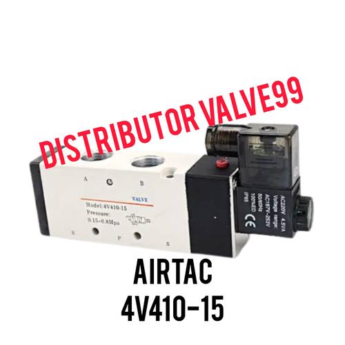 Jual Solenoid valve 4V410-15 Airtac Made in Taiwan Original - DC24 ...
