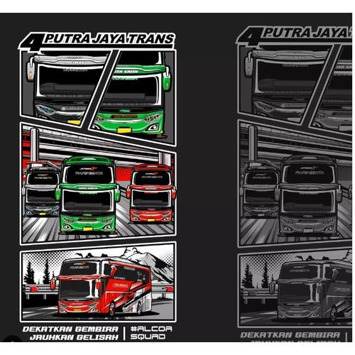 Jual Stiker Bus Mania Bus Artis Basur Putra Jaya Trans Laser Sticker ...