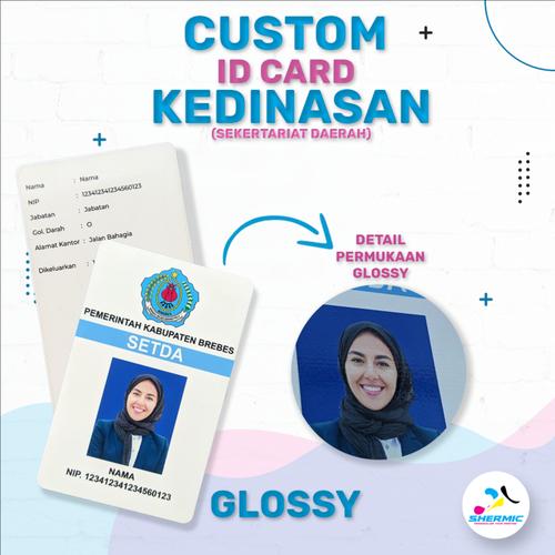 Jual Cetak Custom Print UV DESAIN ID CARD Name Tag KEDINASAN PPPK PNS ...