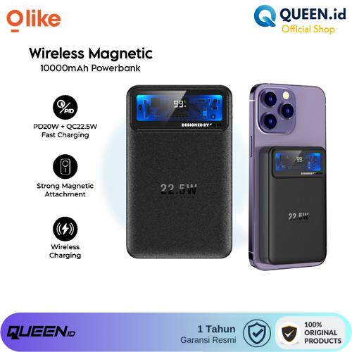 Jual Olike P301 Wireless Power Bank Magsafe 10000mAh 22.5W USB C Fast ...