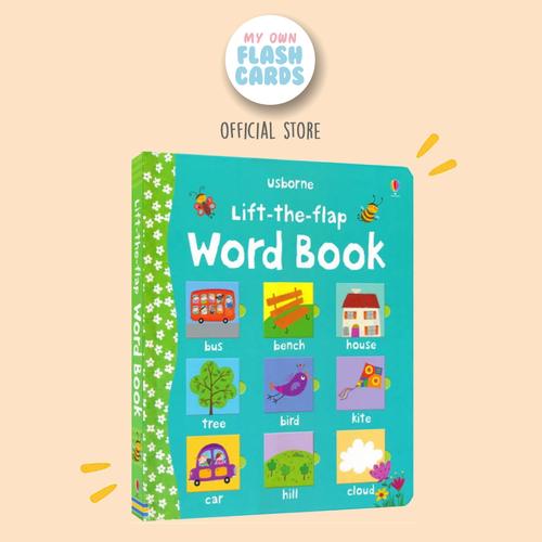 Promo Usborne Lift the Flap Word Board Book Buku Edukasi Bahasa Inggris ...