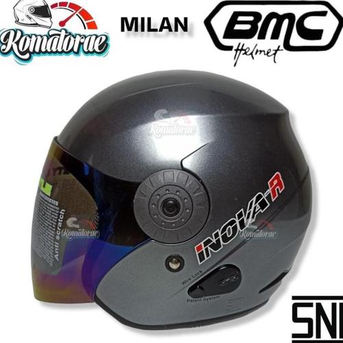 Jual Helm Bmc Inova R Solid Graphite Metalic Half Face Jeremiahoutlet ...