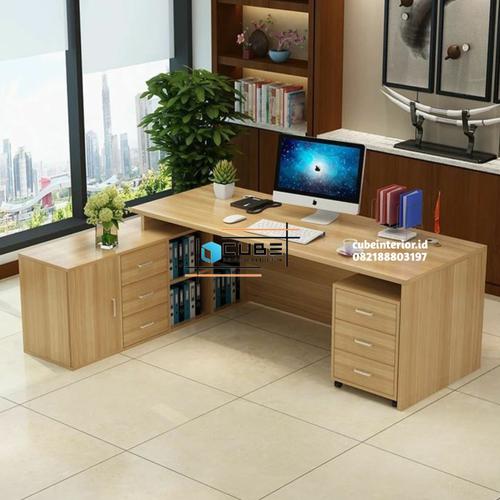 Jual Meja Direksi Executive Style L'shape Desk Office Table Meja Kerja ...