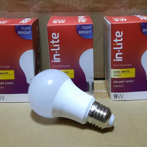 Jual LAMPU BULB LED 9W INB007 E27 SEMU 4000K INLITE - Kuning - Jakarta ...