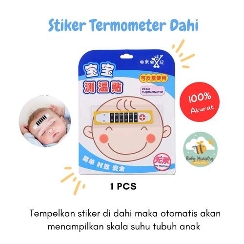 Jual FEVER TRACKER - HEAD THERMOMETER ( stiker thermometer dahi) bayi ...