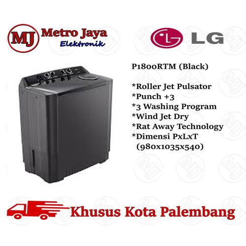 Jual Mesin Cuci 2 Tabung LG 18kg P1800RTM / P1800 garansi resmi 18 kg ...