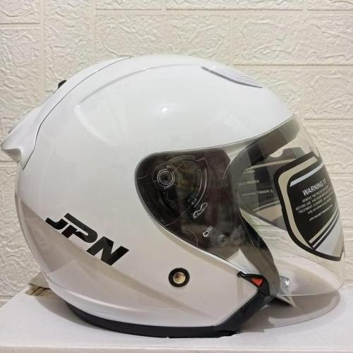 Jual Jpn Helm Motor Half Face Dewasa Standar Sni Galaxy Putih Glossy ...