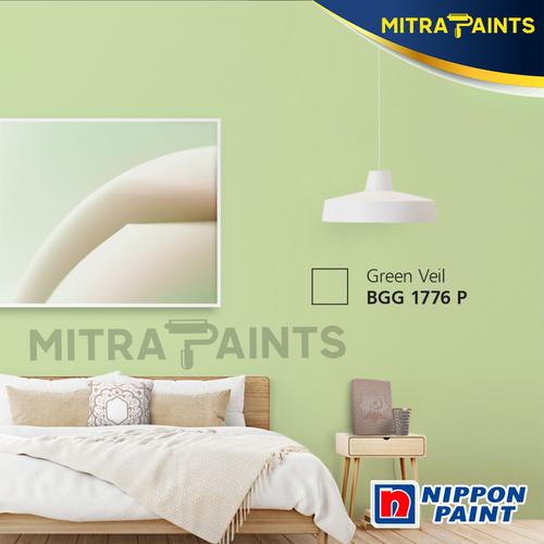 Jual CAT TEMBOK NIPPON PAINT WARNA GREEN VEIL NP BGG 1776 P / HIJAU ...