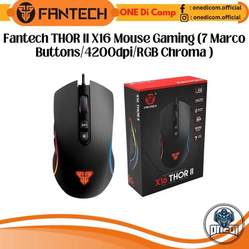 Jual Fantech THOR II X16 Mouse Gaming (7 Marco Buttons/4200dpi/RGB ...