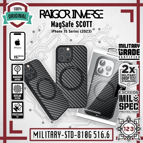 Jual Case iPhone 15 Pro Max Raigor Inverse MagSafe Scott Carbon Aramid ...