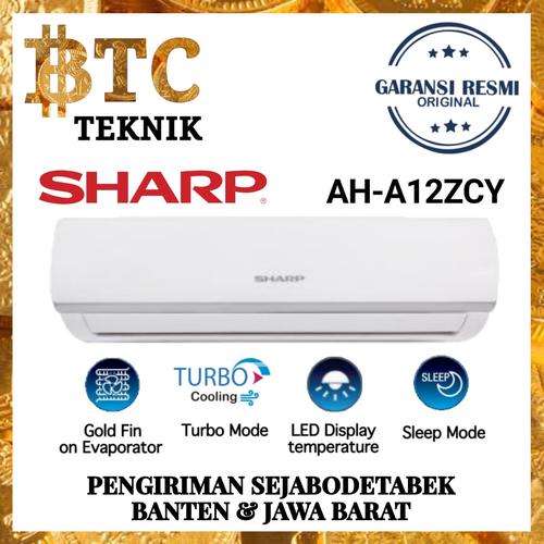 Jual AC SHARP AH - A 12 ZCY 1 1/2 PK AH-A 12 ZCY + PASANG INSTALASI ...