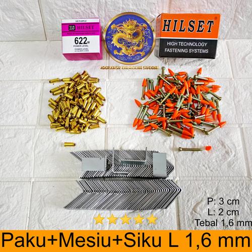 Jual Paku Ramset Gun + Mesiu Ramset Gun HILSET + siku L - Kota ...