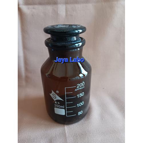 Promo RRC REAGENT BOTTLE Vol. 250 ml Coklat / Botol Reagen Wide Mouth ...
