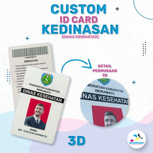 Jual Cetak Custom Print UV DESAIN ID CARD Name Tag KEDINASAN PPPK PNS - 3D Image, PVC - Kota ...