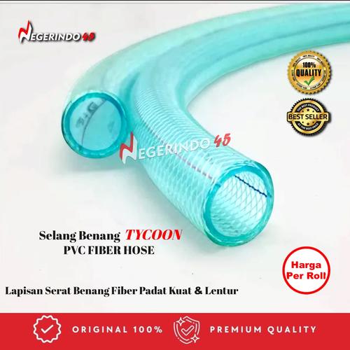 Jual SELANG BENANG 1/2" 5/8" 3/4" 1" 3/8" (PER ROLL) PVC FIBER HOSE ...