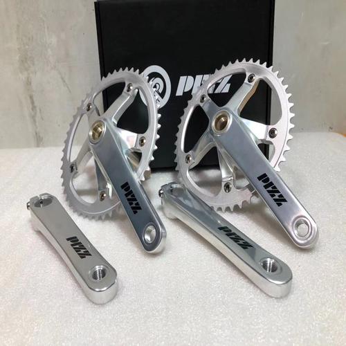Jual crankset pizz hollowtech 49t track fixie - silver - Jakarta ...