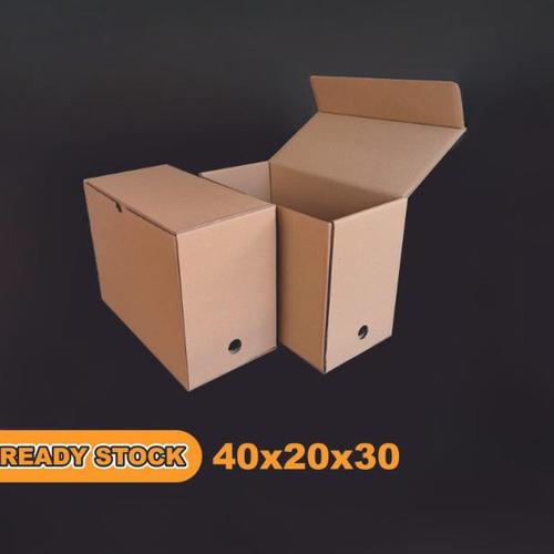 Jual box dokumen arsip polos box penyimpanan file map binder kardus ...