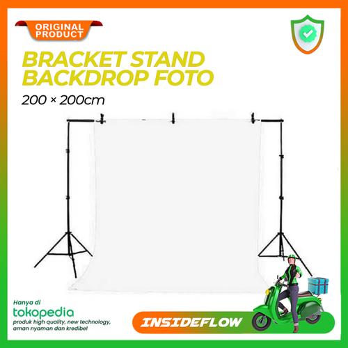 Jual Stand Backdrop Background Portable Tiang Latar Foto Studio 200 x ...