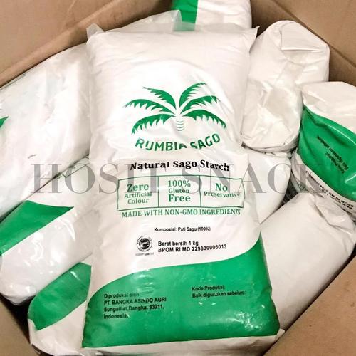 Jual Sagu Rumbiak 1Kg Asli Bangka / Tepung Sagu Rumbia / Sago Bangka ...