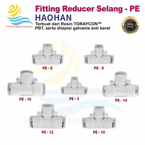 Promo KONEKTOR FITTING PNEUMATIC REDUCER SAMBUNGAN SELANG 3 ARAH CABANG ...