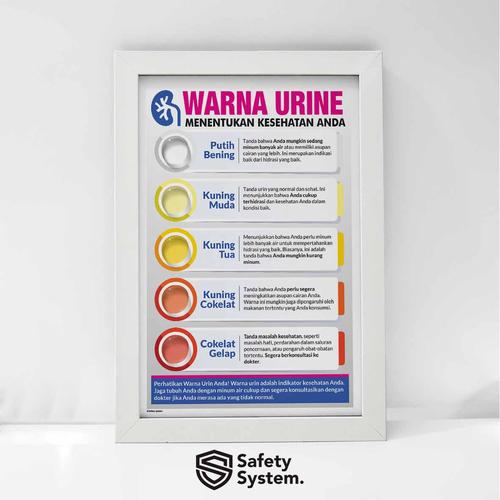 Jual Poster K3 Safety Tabel Warna Urine Chart Menentukan Kesehatan ...